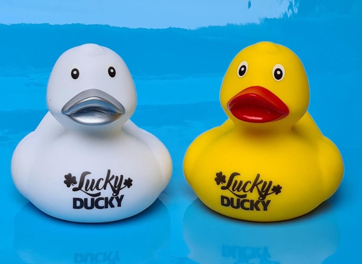 DUCKY TALK LUCKY duck yellow
