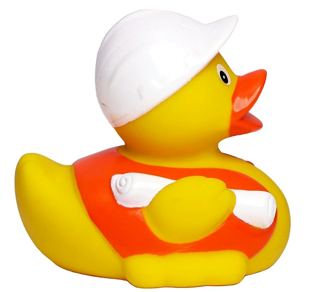 Rubber duck construction worker DR