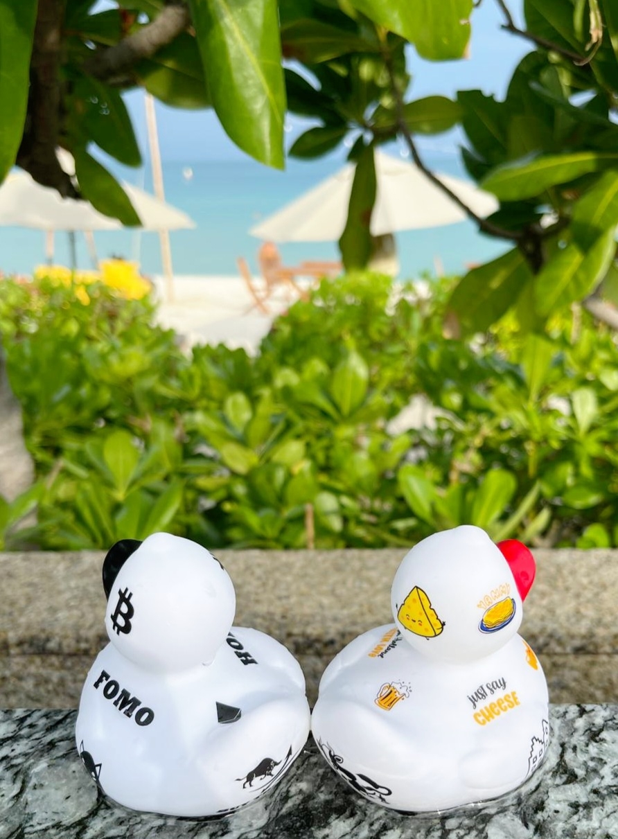 Rubber duck DUTCH DUCKY Kissing Couple 8 cm B