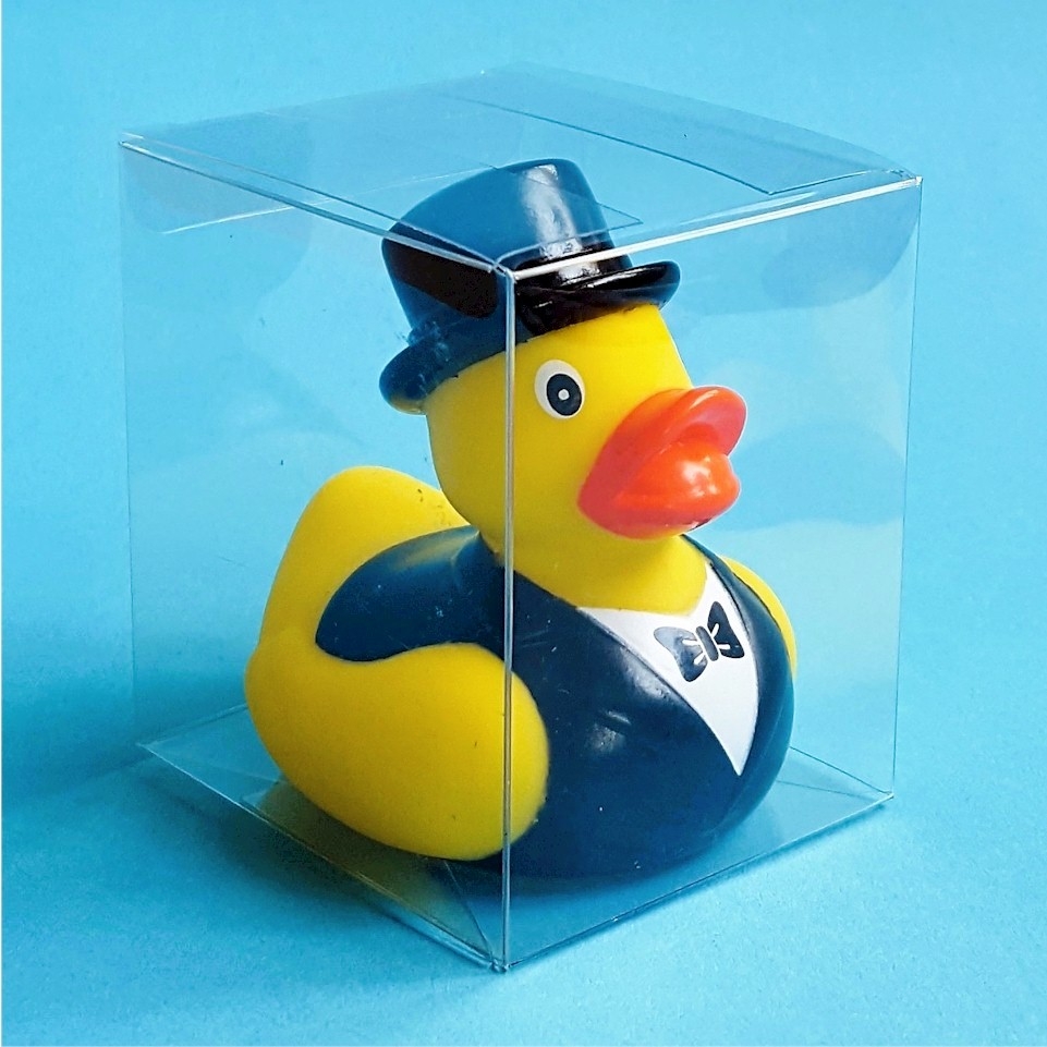 Rubber duck wedding Groom B in a box