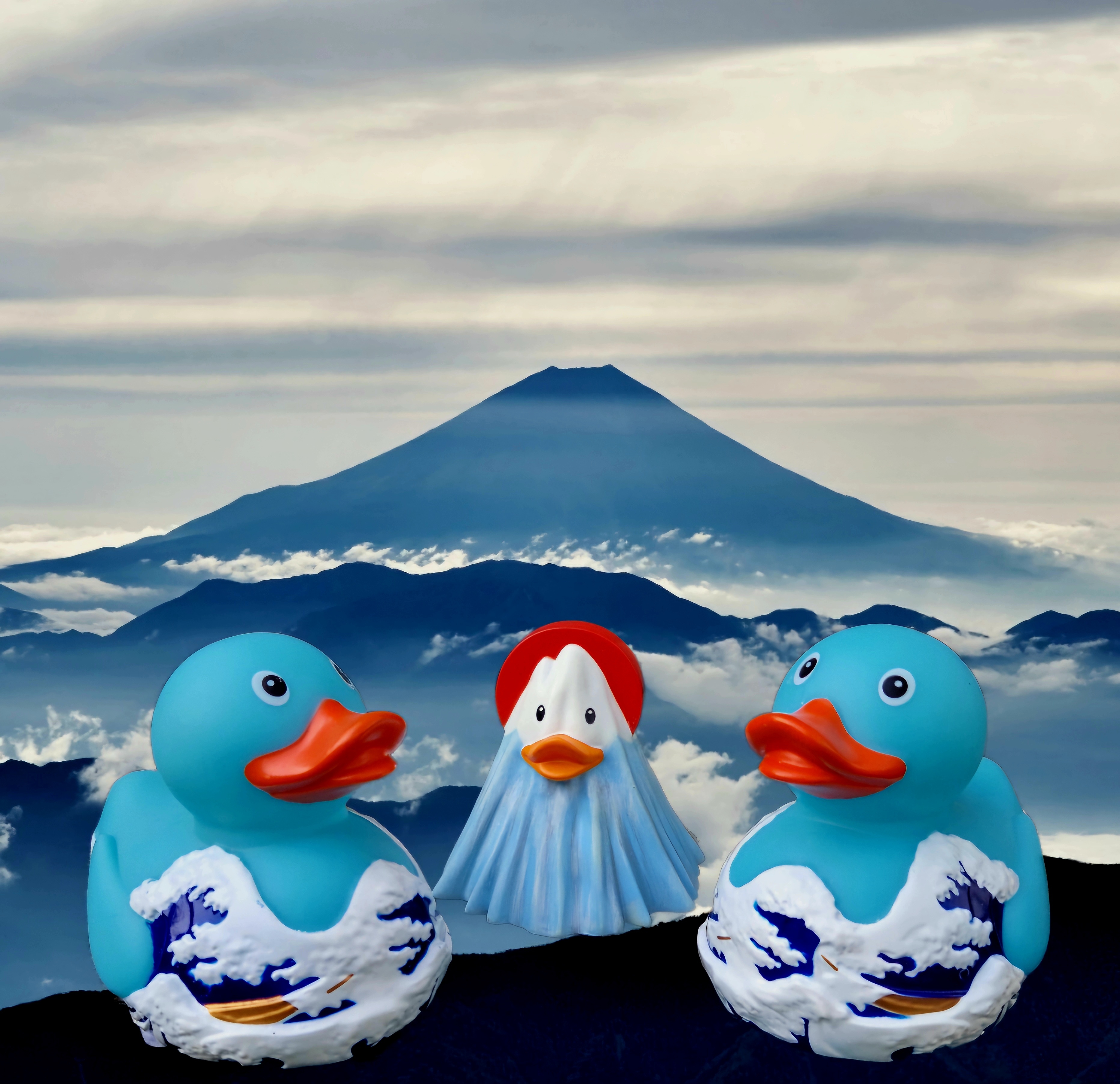Rubber duck mount Fuji LILALU