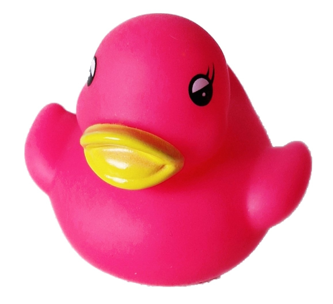 Badeend mini fel roze B