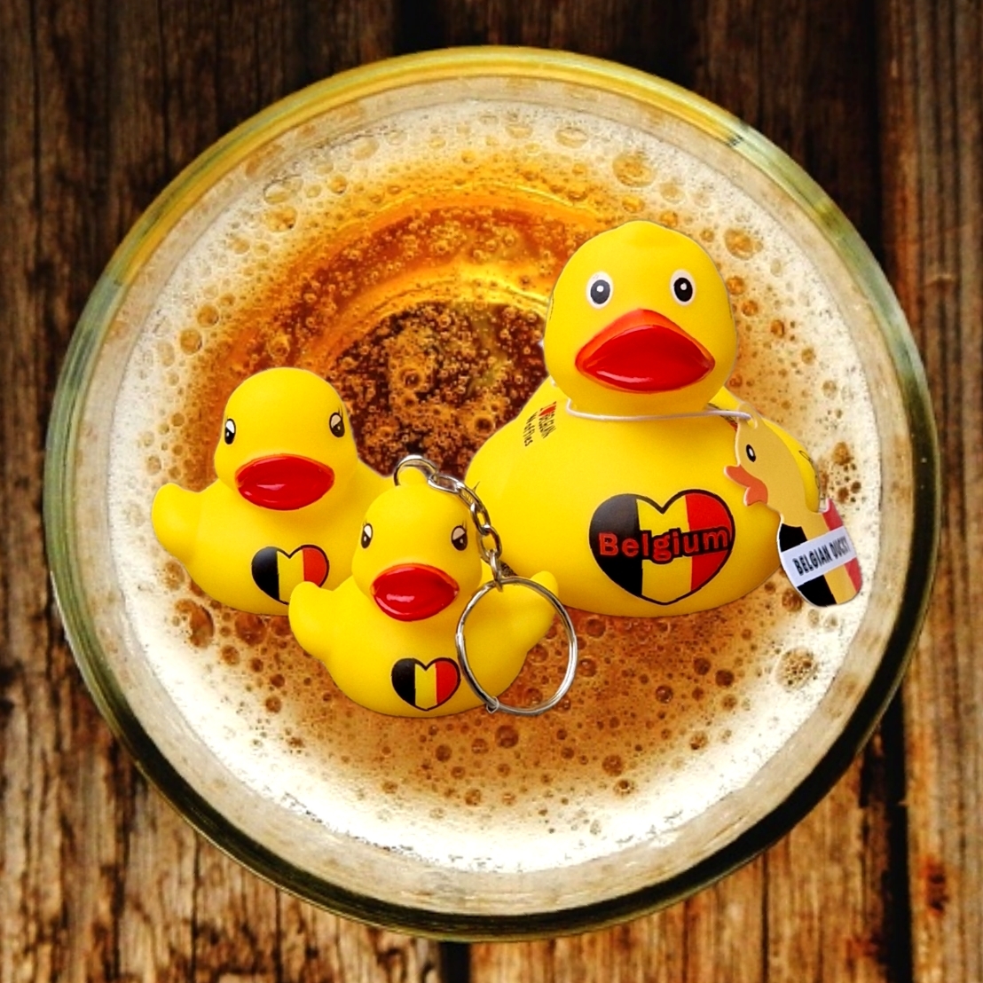 BELGIAN DUCKY Belgian rubber duck mini 5 cm
