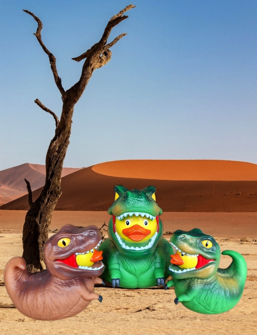 Badeend T-Rex groen F
