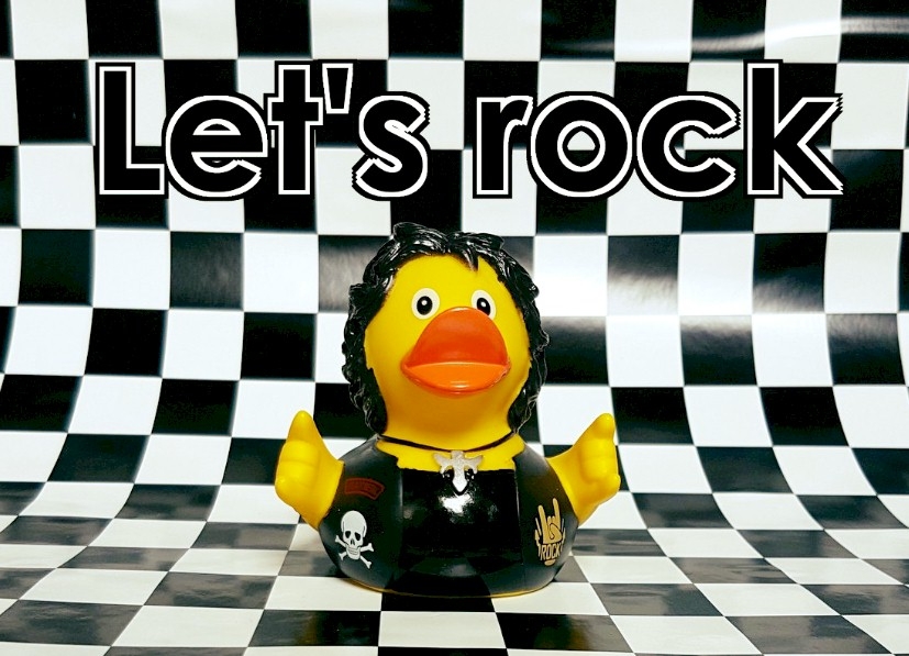 Rubber duck heavy metal rock DR